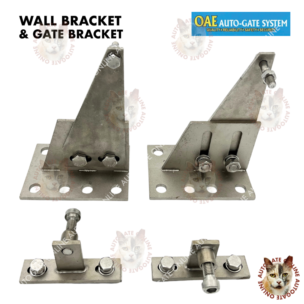WALL BRACKET + GATE BRACKET SET ( 304 STAINLESS STEEL ) FOR OAE AUTO ...