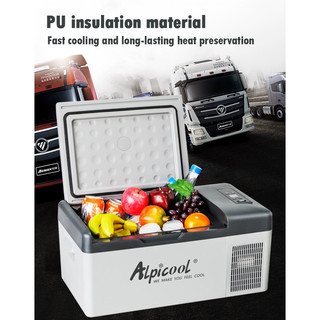 Alpicool mini fridge 15L 20L 25L car refrigerator compressor cooling ...