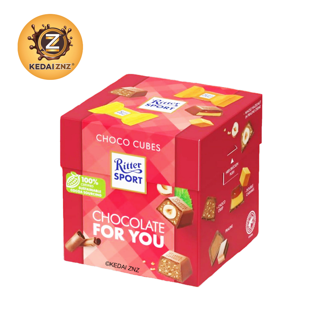 Chocolate Ritter SPORT CHOCO CUBES CHOCOLATE FOR YOU Box 176g Coklat ...