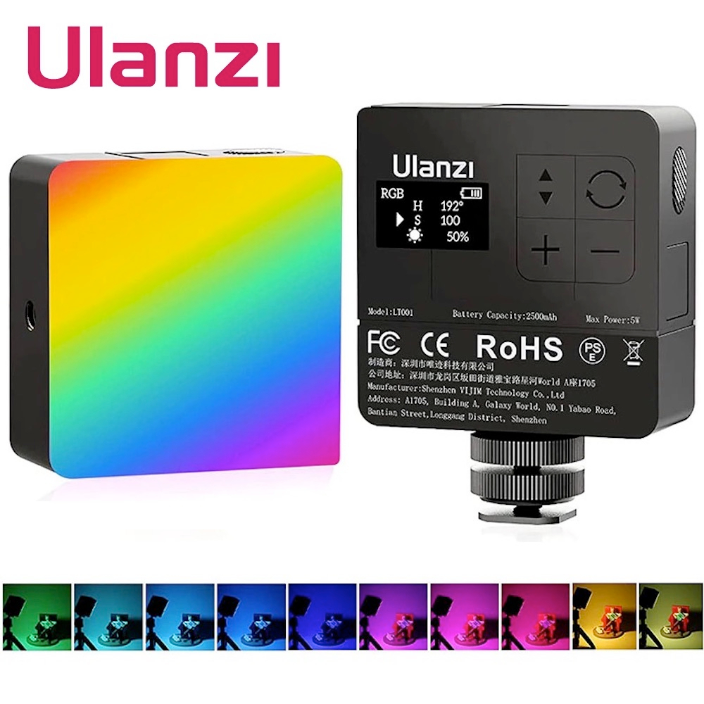 ULANZI VL49 RGB PRO 2500mAh Magnetic LED Video Camera Light | Shopee ...