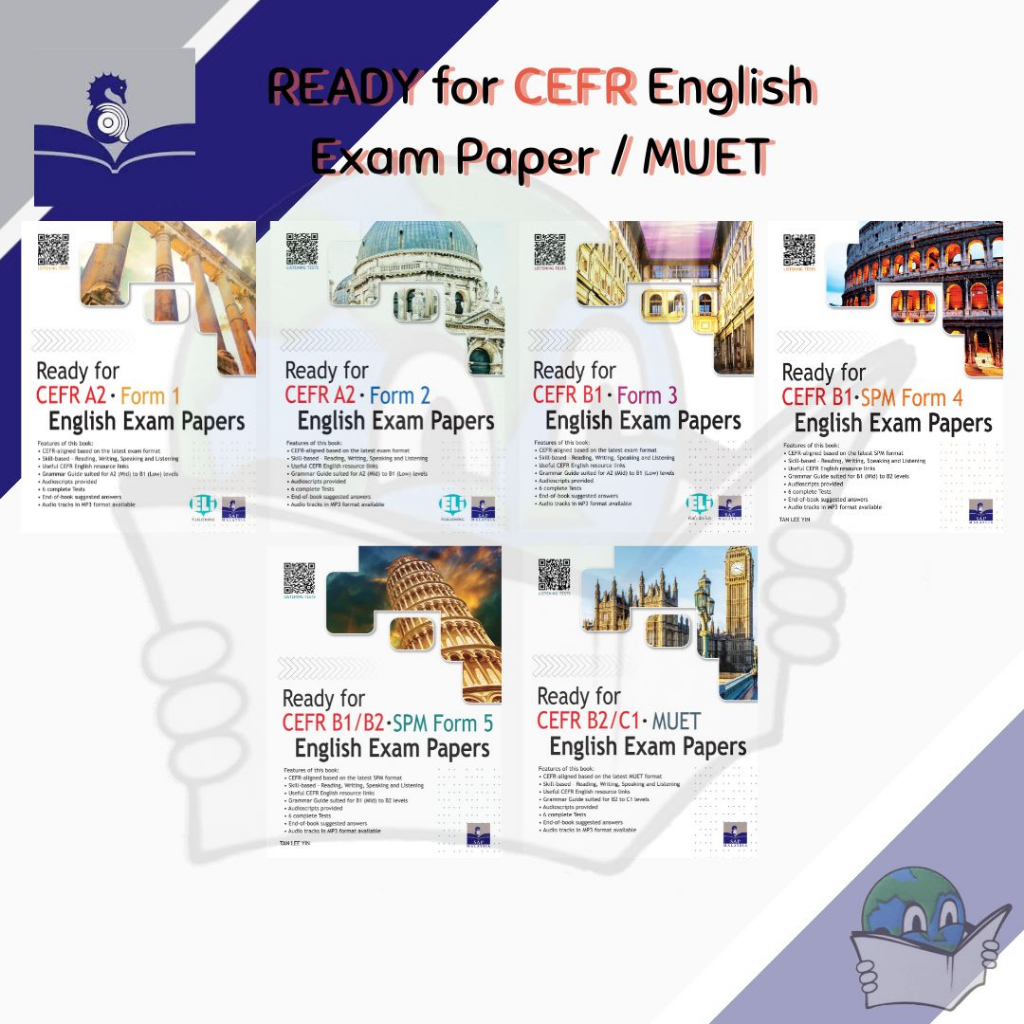Ready for CEFR English Exam Papers A2/B1/B2 Form 1.2.3.4.5 & B2/C1 MUET ...
