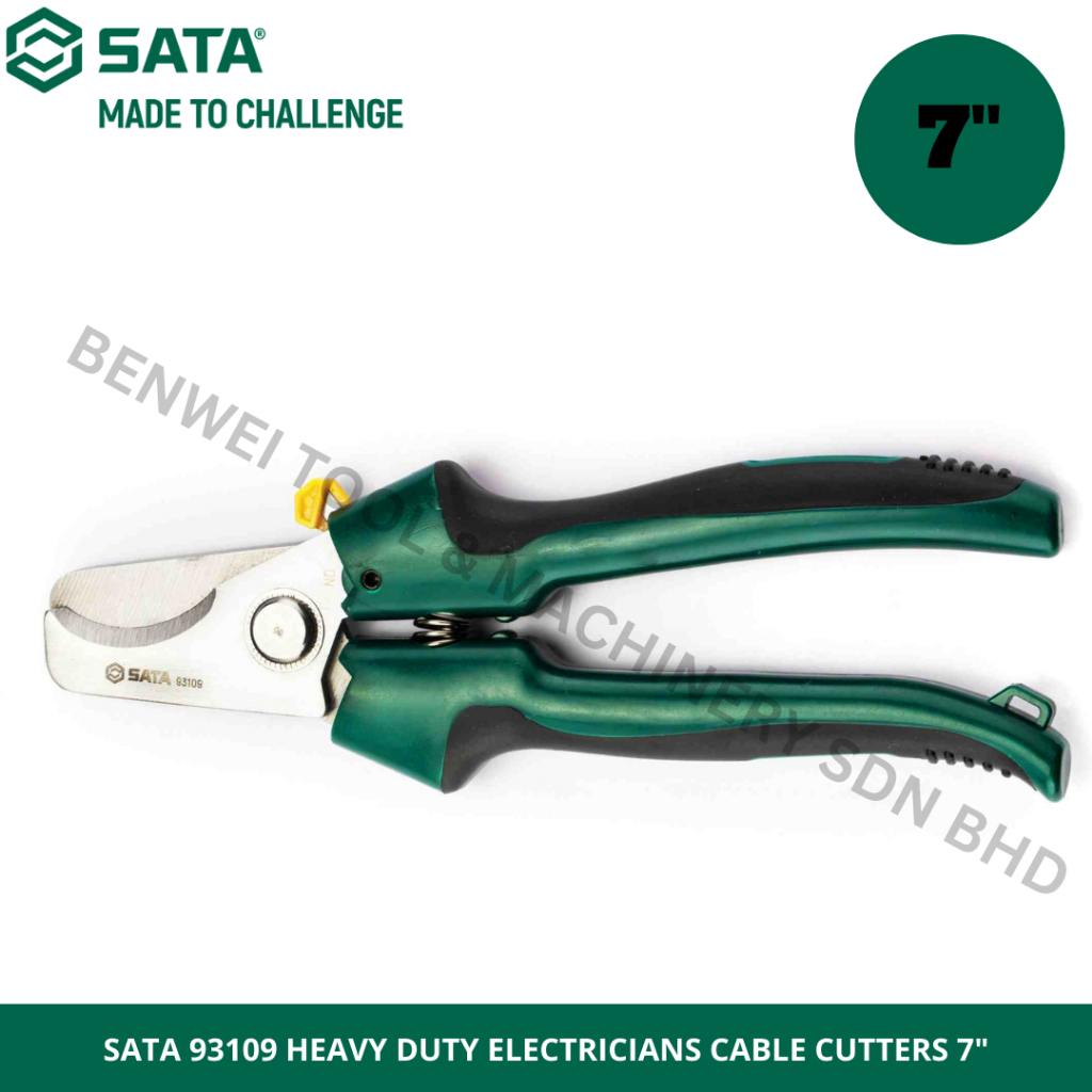 SATA 93109 HEAVY DUTY ELECTRICIANS CABLE CUTTERS 7" | Shopee Malaysia