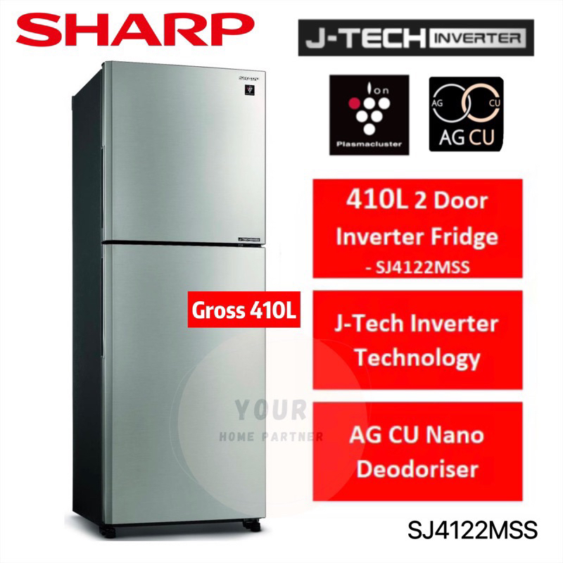 [Nur Rebate]Sharp 2 Door 5 Star Fridge 280L/320L/380L/410L Inverter ...