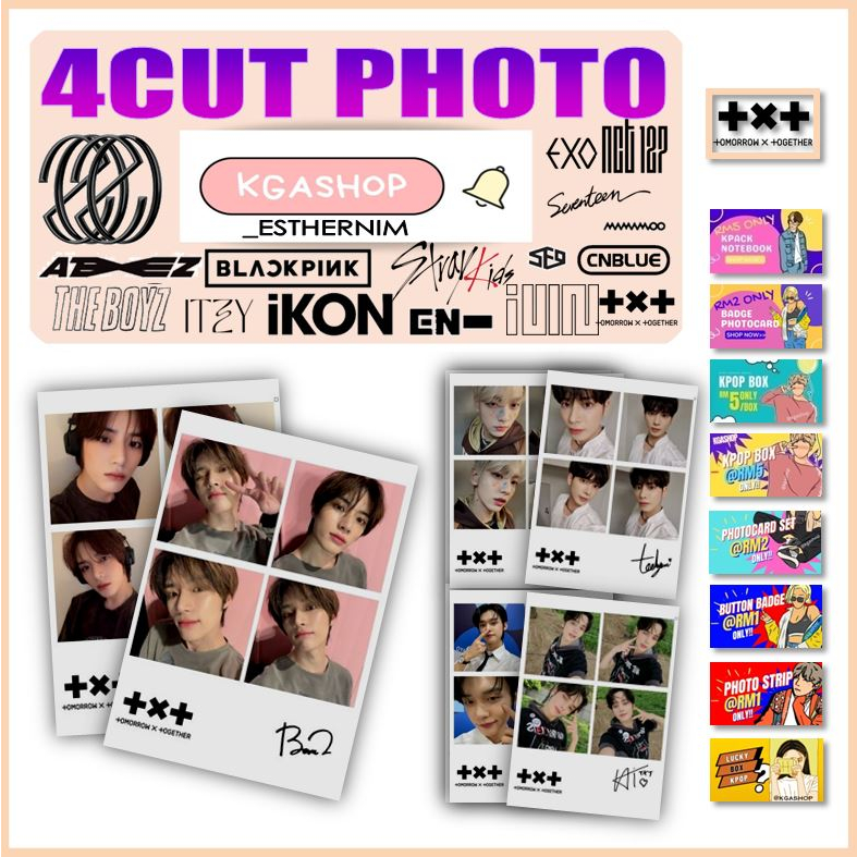 [TXT] MINI 4CUT PHOTO TXT SOOBIN YEONJUN HUENING KAI TAEHYUN BEOMGYU CARD | Shopee Malaysia