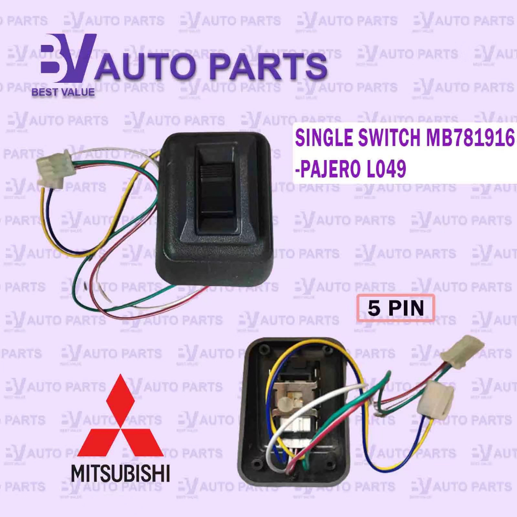 MITSUBISHI PAJERO L049 POWER WINDOW MAIN SWITCH MASTER SINGLE SWITCH ...