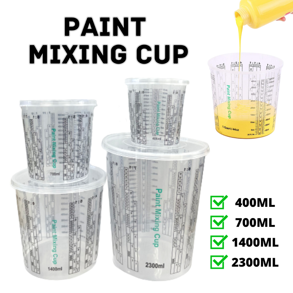 Car Paint Mixing Cup with Cover/ Automotive Paint Mixing Cup Paint ...
