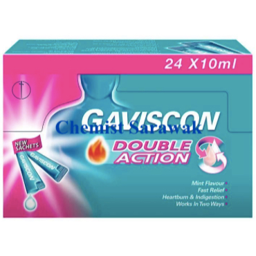 Gaviscon Double Action/Liquid Sachets 24 x 10ml(1box) | Shopee Malaysia