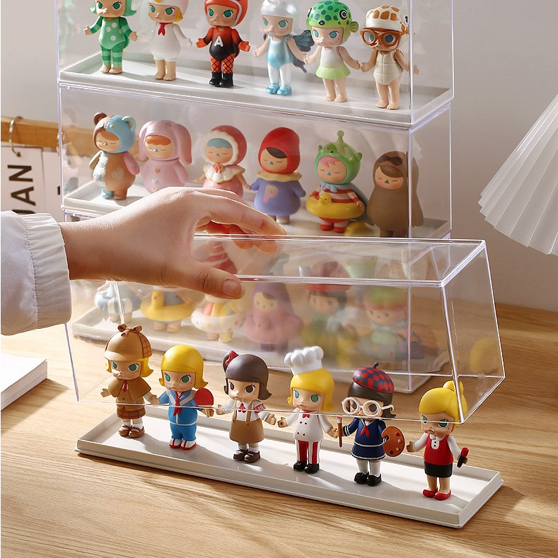 Figure Figurine Display Box Transparent Storage Toy Doll Clear ...