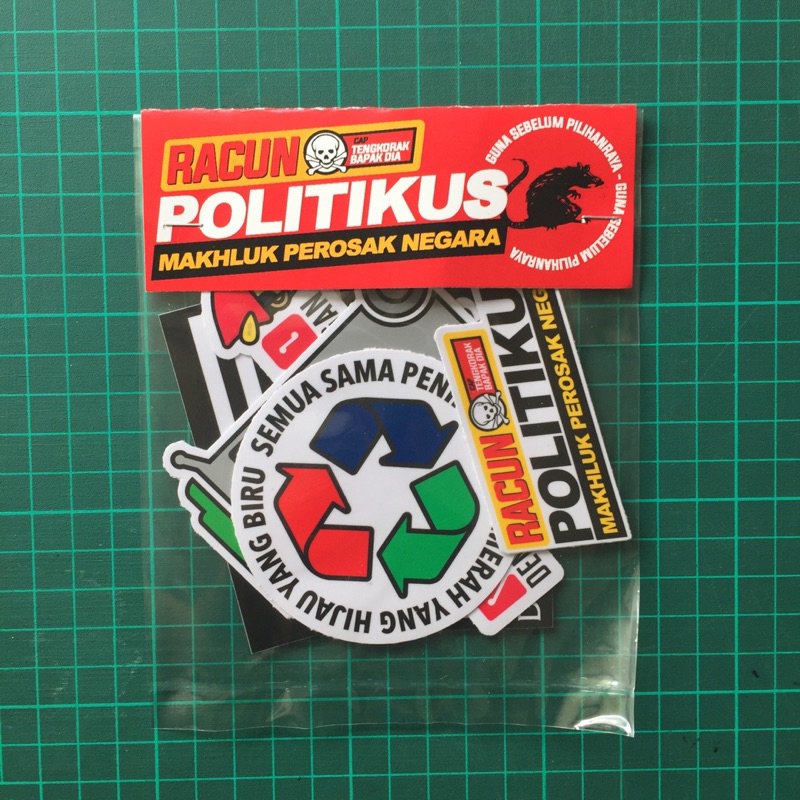 Racun Politikus sticker pack Stickmaniac | Shopee Malaysia
