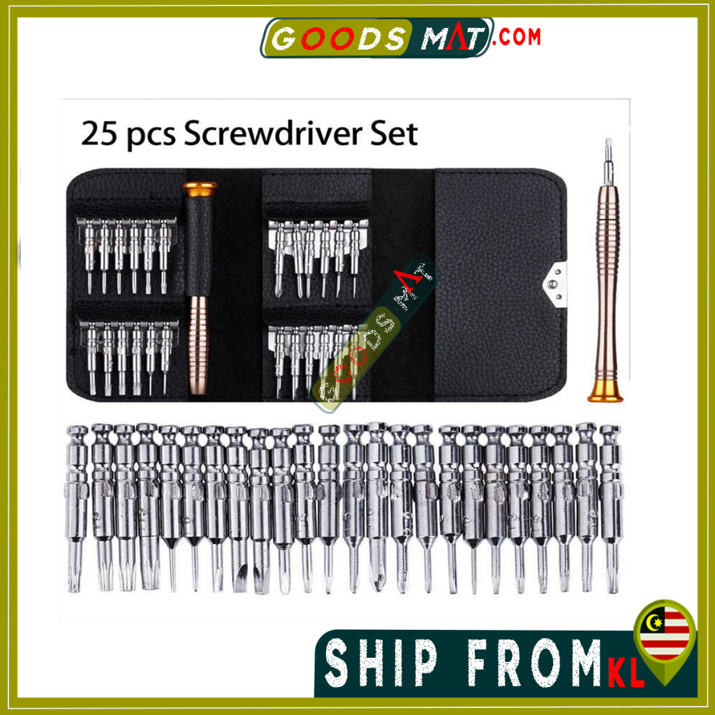 25 in 1 Screwdriver Set Mini Precision Tool Screw for PC, Glasses ...