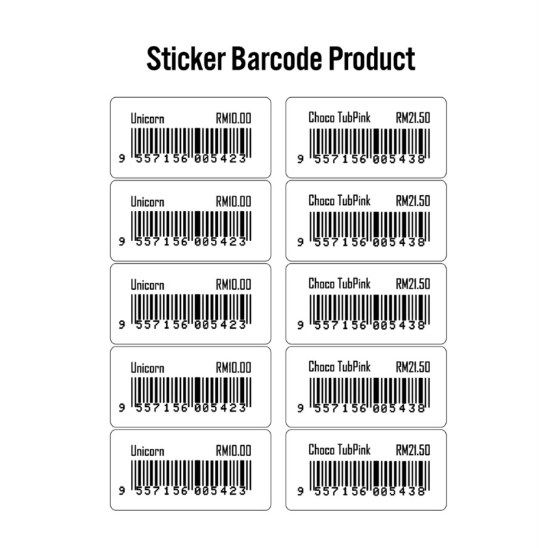 Sticker Barcode Product | Shopee Malaysia
