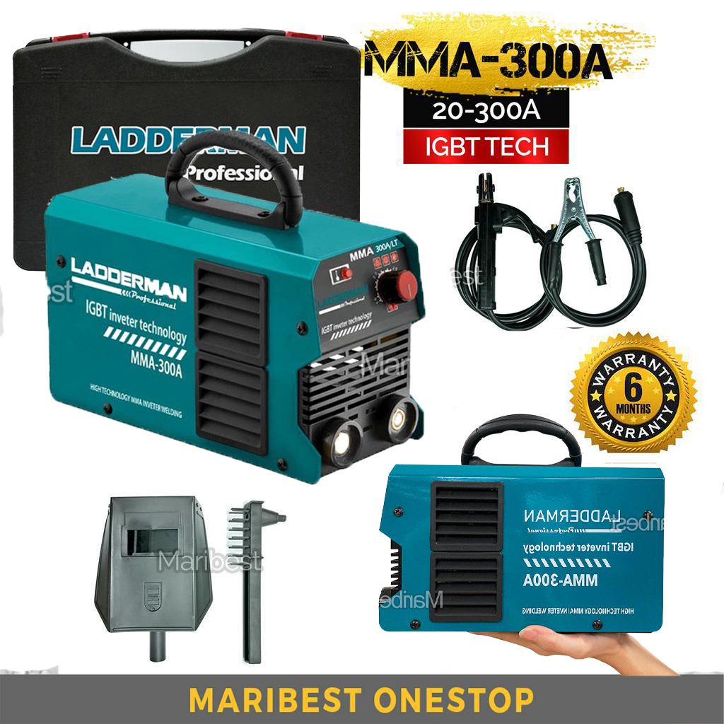 MMA-300A LADDERMAN MINI INVERTER WELDING MACHINE ARC WELDING | Shopee ...