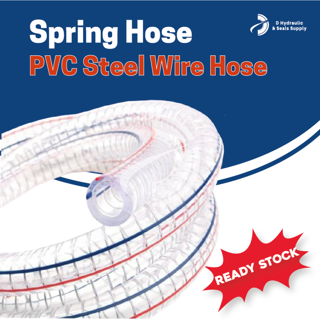 Spring Hose PVC Steel Hose Pvc Steel Wire Hose Pvc Spring Hose | Shopee ...