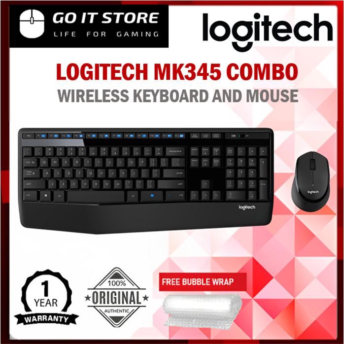 [COMBO SET] Logitech MK345 Wireless Keyboard and Mouse Combo | Shopee ...