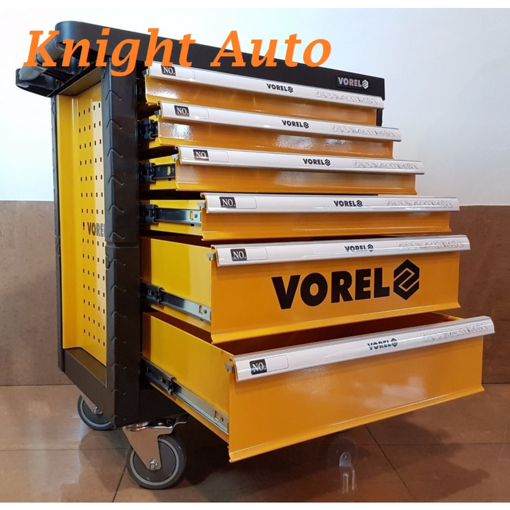 Vorel YT-58540(Tools) 6 Drawer Tool Cart With Tools 177pcs ID33192 ...