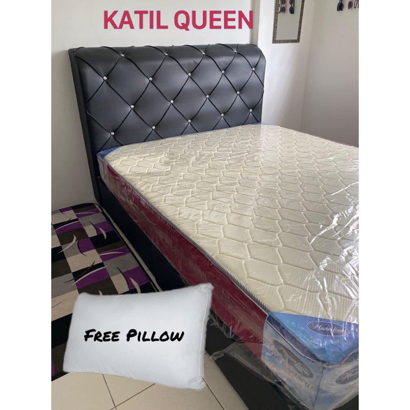 (FAST DELIVERY) Set Katil Queen/Bed Frame/Katil Queen /Bed Queen Katil ...