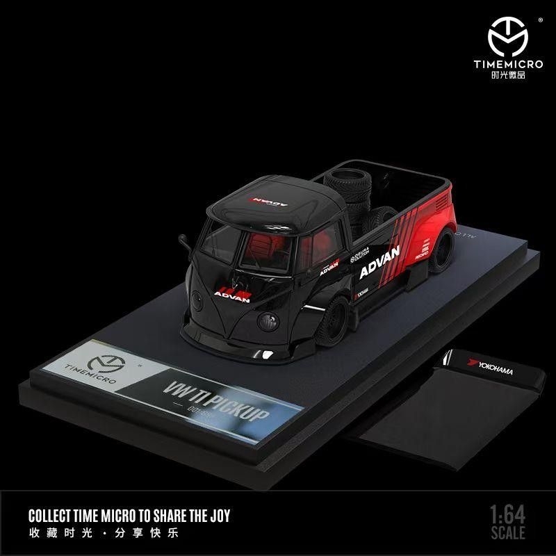 1/64 Time Micro VW T1 Pickup Advan Static Display Scale Model | Shopee ...