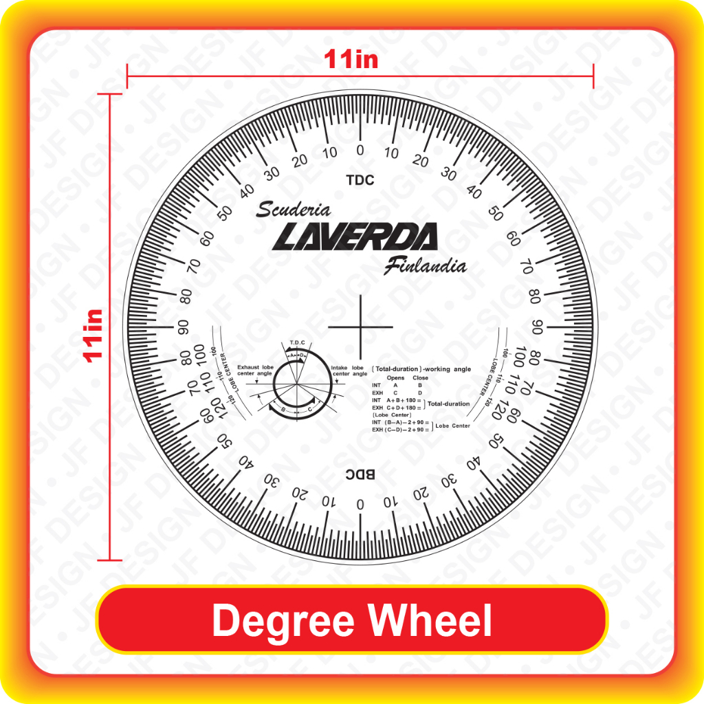 Quality Custom Sign PVC Sticker [Degree Wheel][Ready Stock][WATERPROOF ...