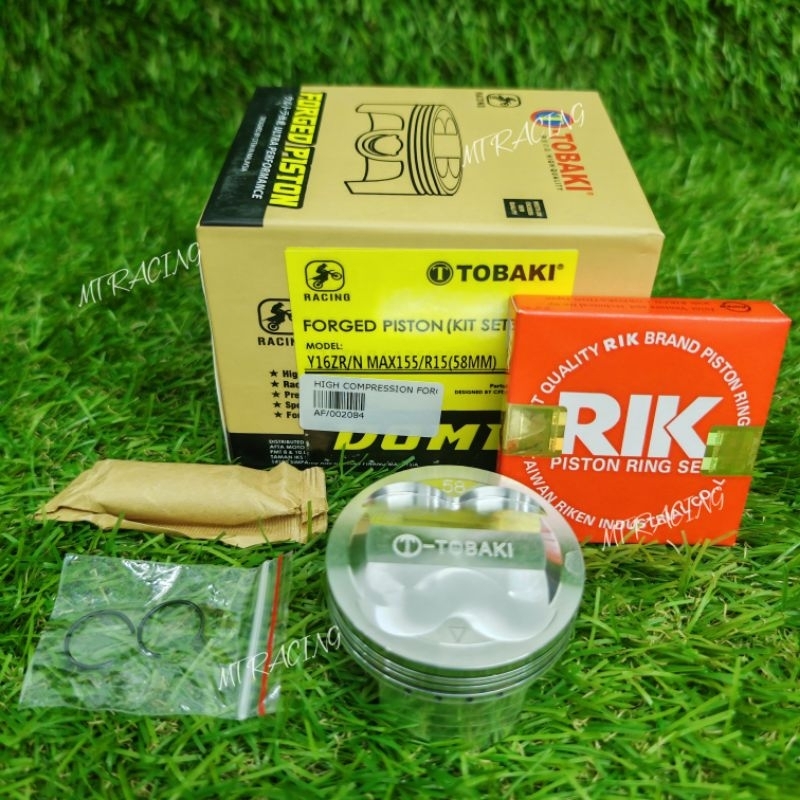 TOBAKI RACING FORGED PISTON KIT SET 58MM Y16ZR NMAX R15 YAMAHA | Shopee ...