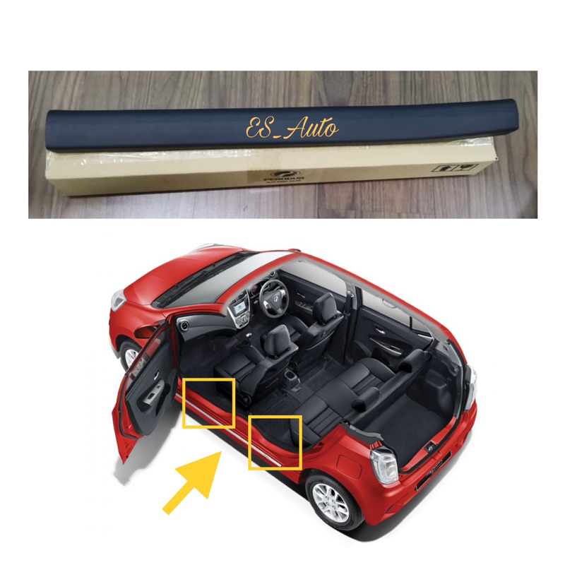 PERODUA AXIA 2014 - 2022 / BEZZA 2016-2018 FRONT & REAR KICKING PLATE ...