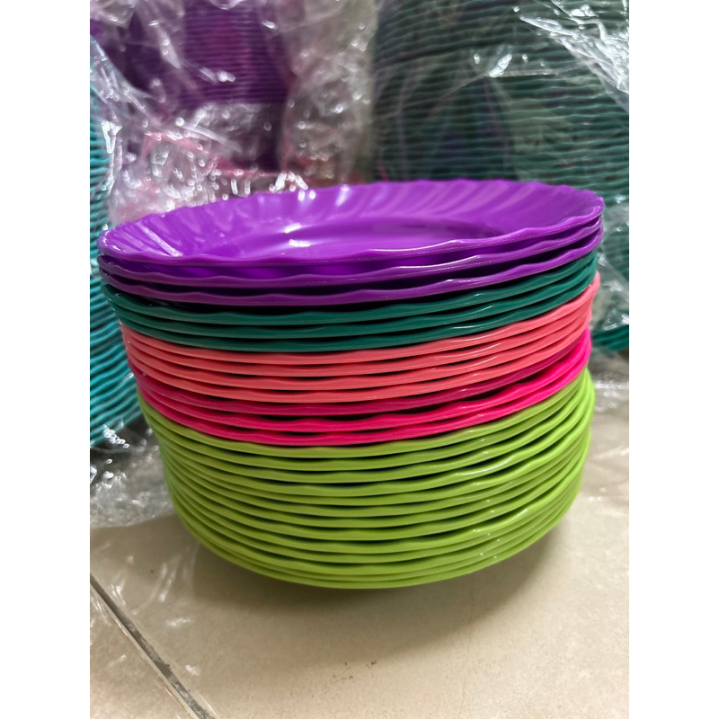 PINGGAN KENDURI PLASTIK(6biji) PINGGAN MAKAN PINGGAN KUIH | Shopee Malaysia