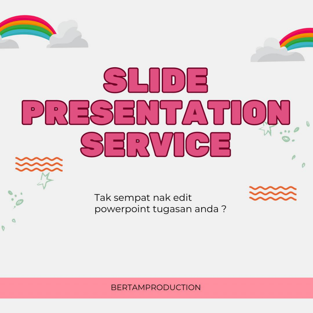 PRESENTATION SLIDE SERVICE / EDIT POWERPOINT (CHAT DAHULU SEBELUM BAYAR) | Shopee Malaysia