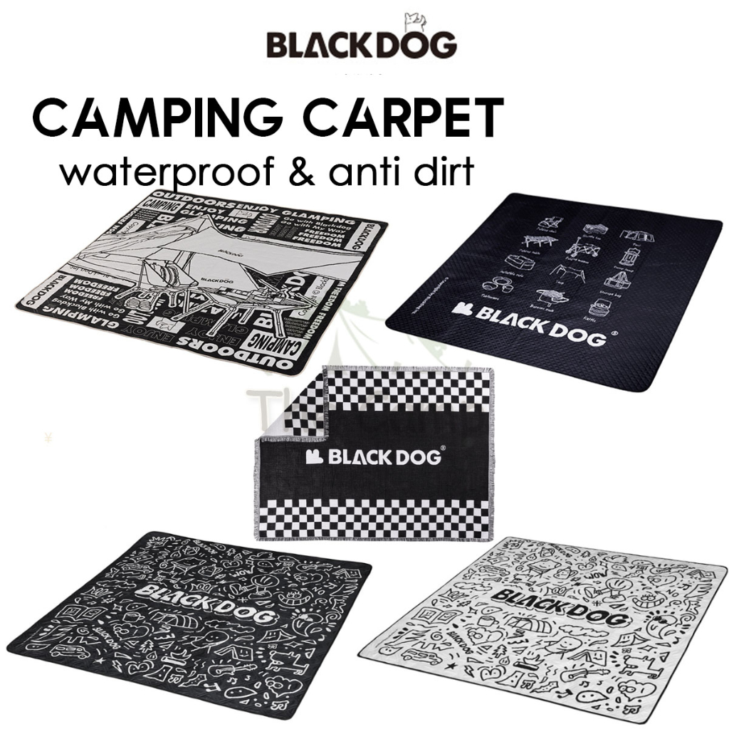 Blackdog Camping Picnic Carpet Black Portable Mat Waterproof Outdoor ...