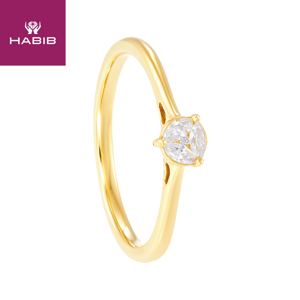HABIB Marquise Diamond Ring in 750/18K Yellow Gold 119660322(YG ...