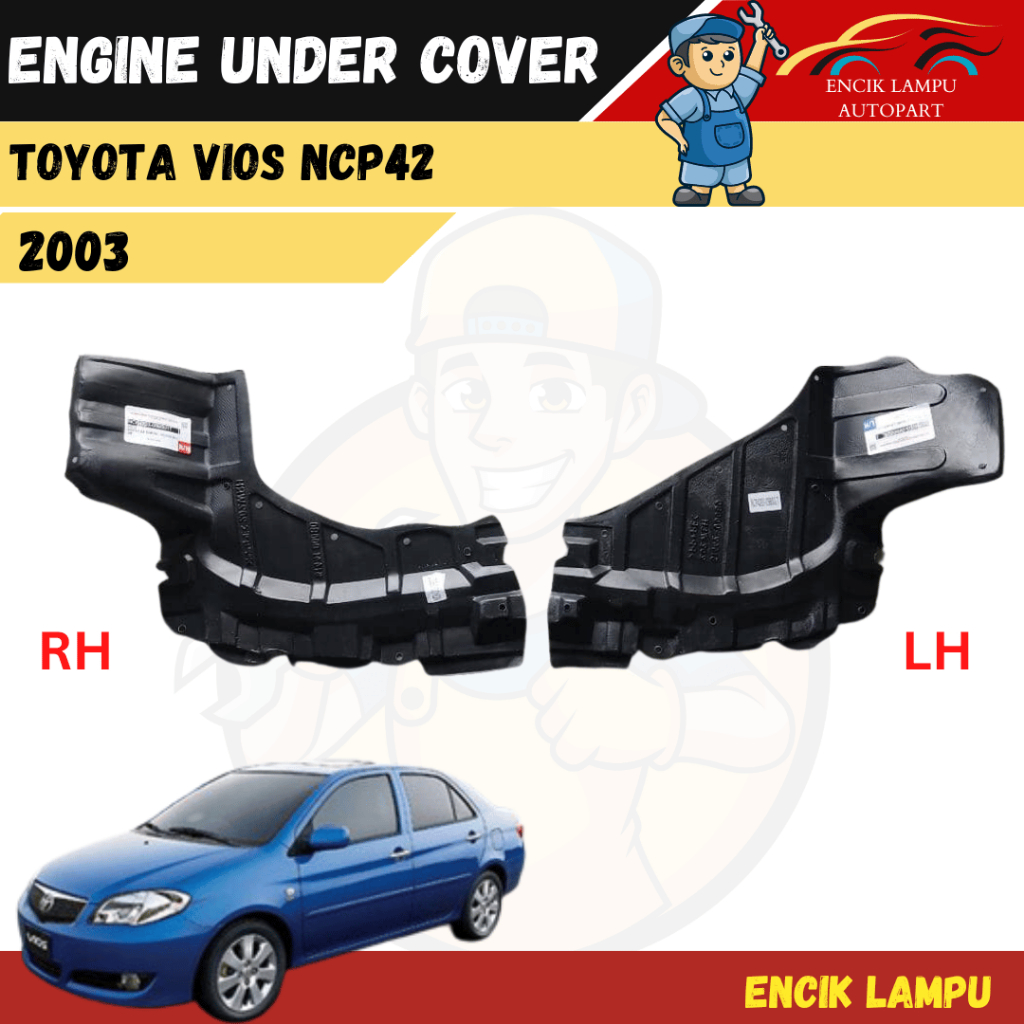 Toyota Vios NCP42 03 Engine Under Cover New High Quality | Shopee Malaysia