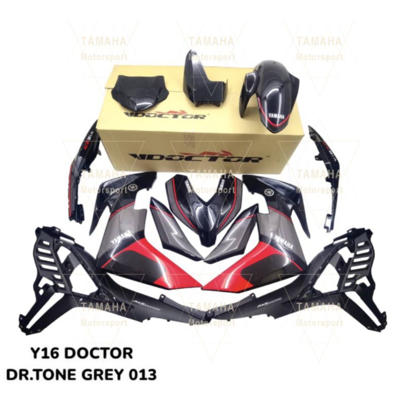 YAMAHA Y16 Y155 vva energy batman red black Cover set (Sticker Tanam ...