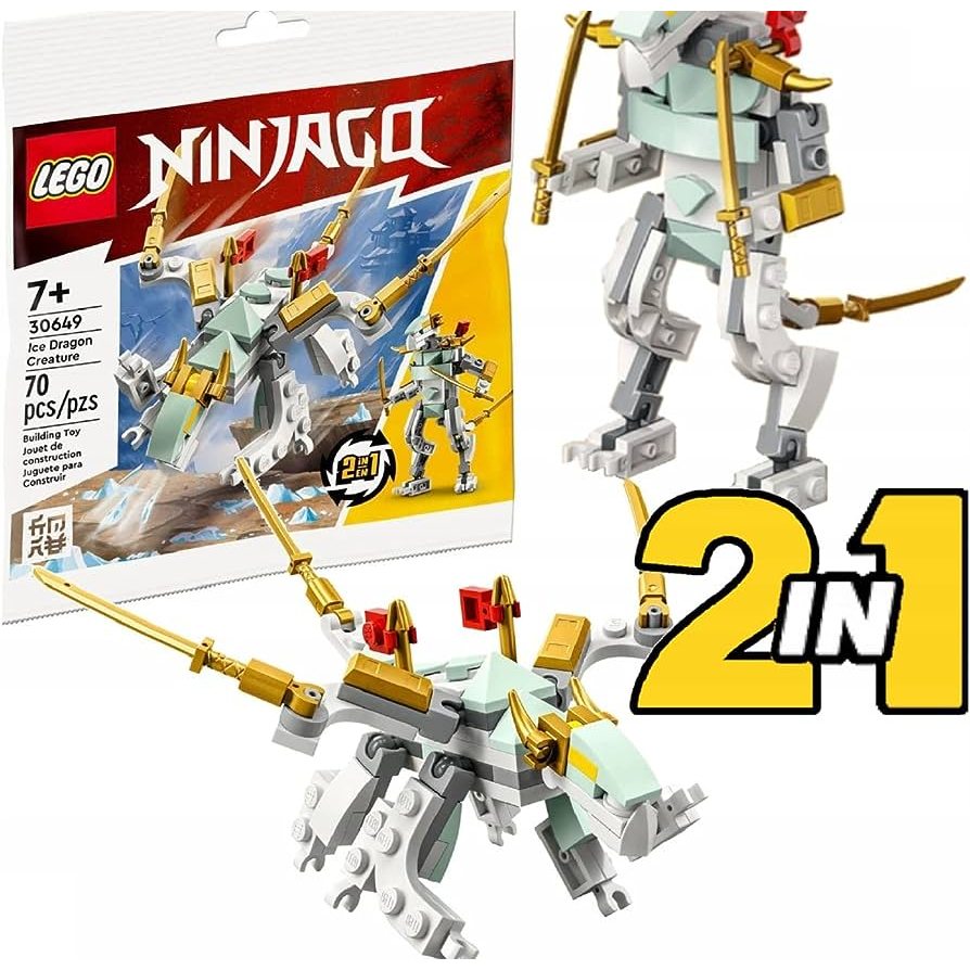 LEGO Ninjago Ice Dragon Creature 2-in-1 (NEW) 30649 | Shopee Malaysia