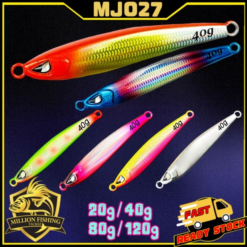 【MJ027 X-Sardine】Micro Jig Fast Jig 20g/40g/80g/120g Metal Jig Lure ...