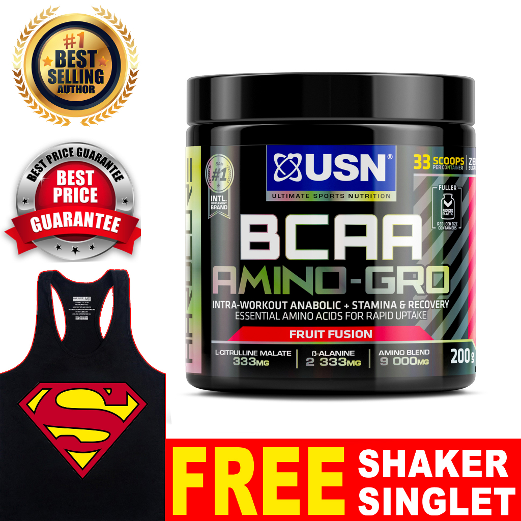 BCAA AMINO-GRO INTRA-ANABOLIC WORKOUT FOR STAMINA AND RECOVERY HALAL ...