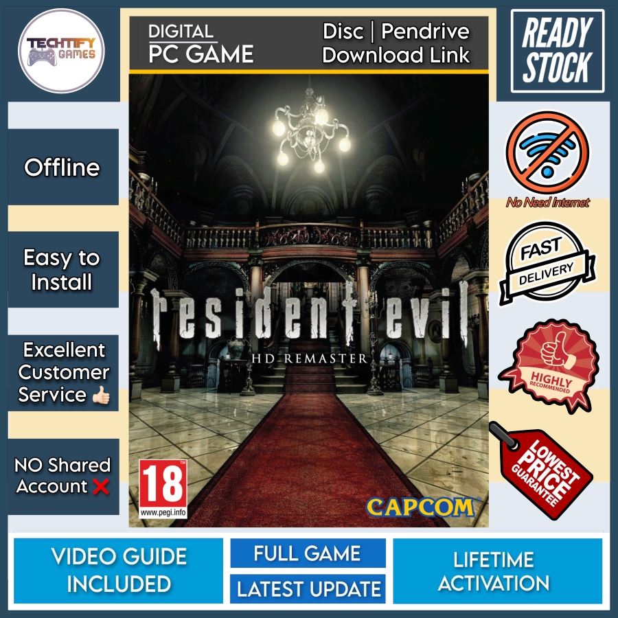 [PC Game] Resident Evil HD Remaster - Offline [Disc | Pendrive ...