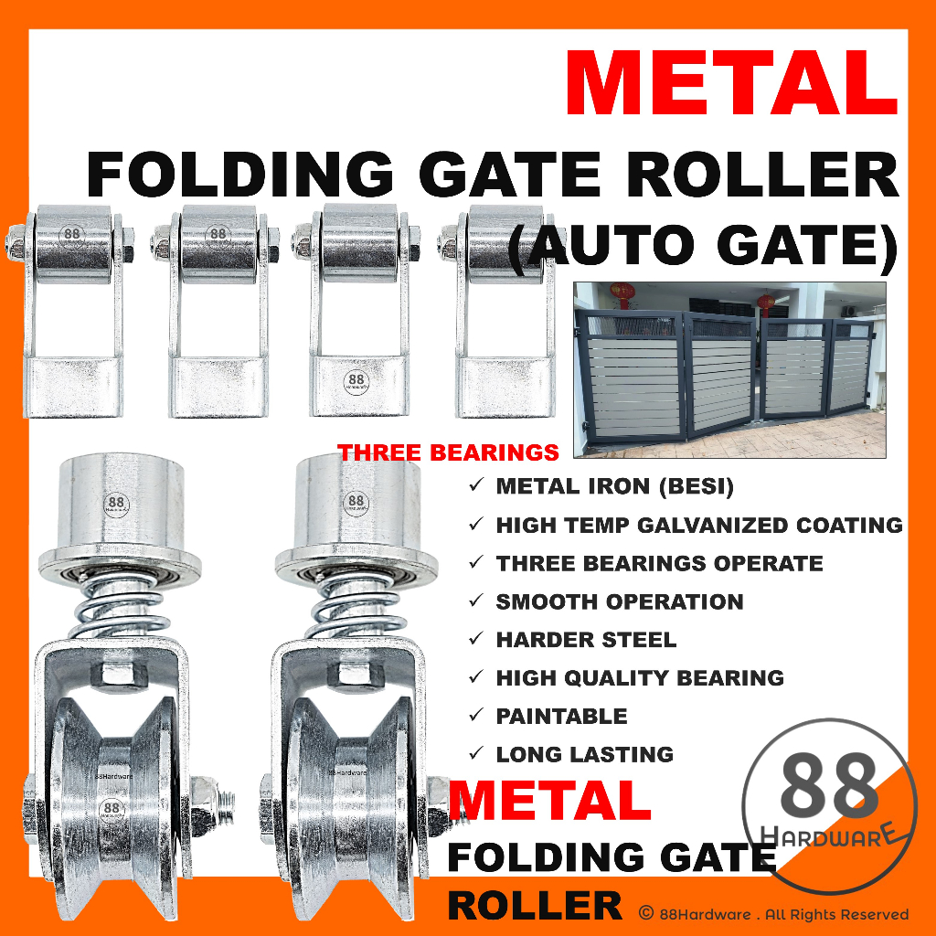 【3 Bearing】Heavy duty folding gate roller bearing / autogate bearing ...