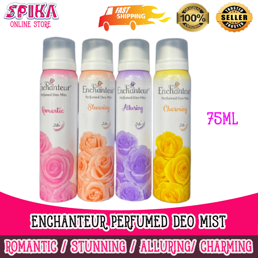ENCHANTEUR PERFUMED DEO MIST 75ML | Shopee Malaysia