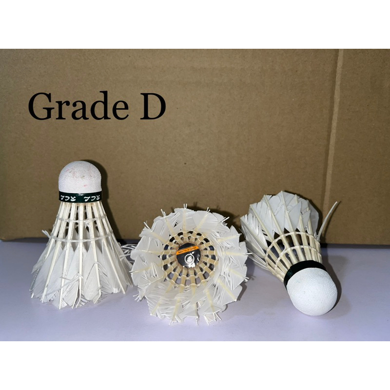 Secondhand badminton shuttlecock GRED D (FOR TRAINING USE) | Shopee ...