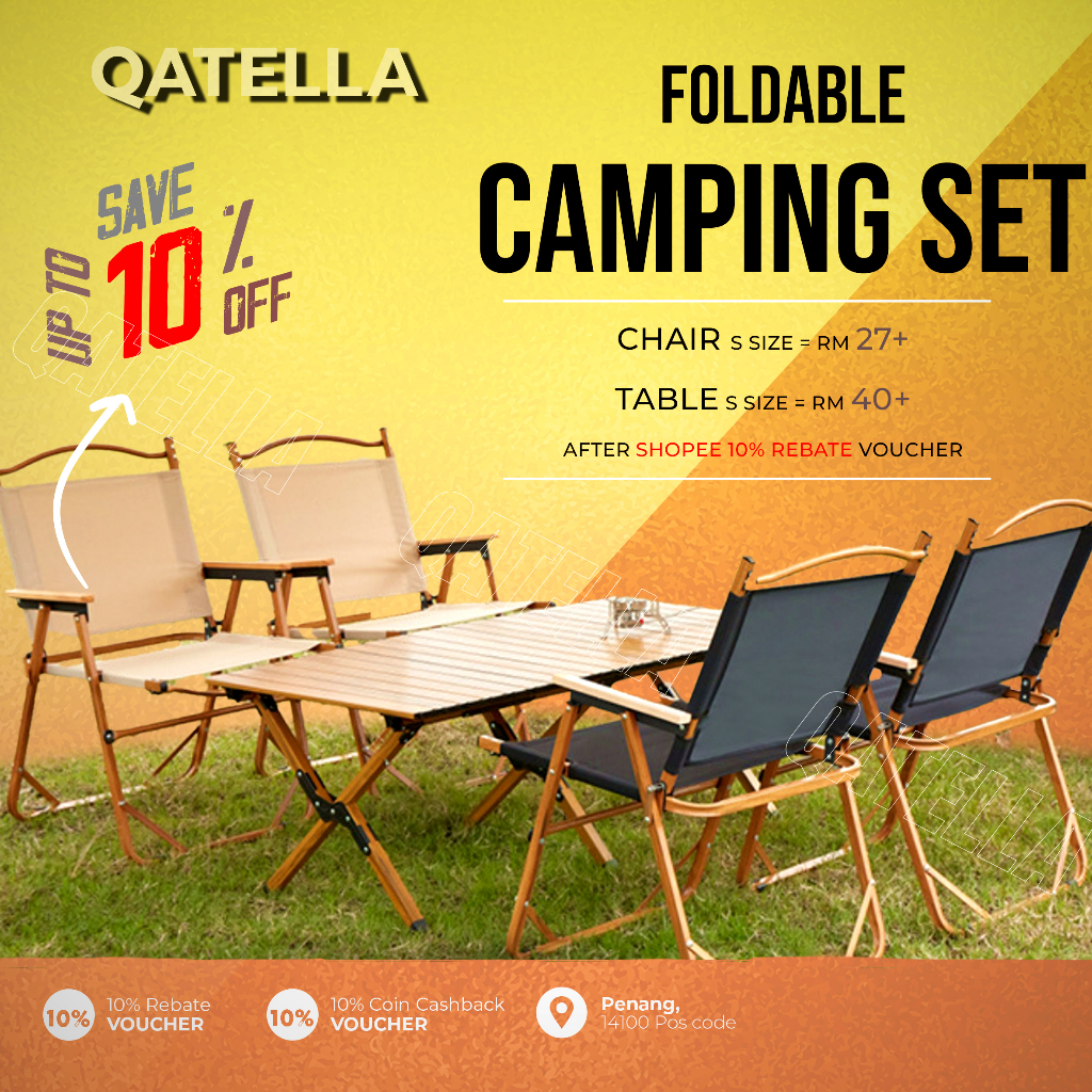 Qatella Camping Folding Kermit Chair/ Foldable Folding Chair Camping ...