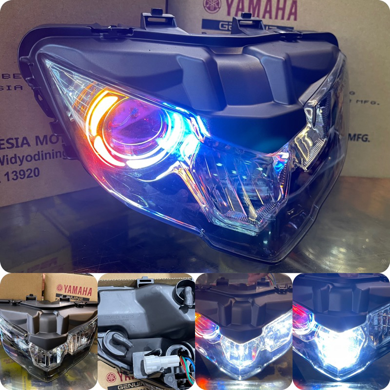 YAMAHA Y15 V2 LC135FI V8 PROJECTOR LED HEAD LAMP (MULTI COLOUR ...