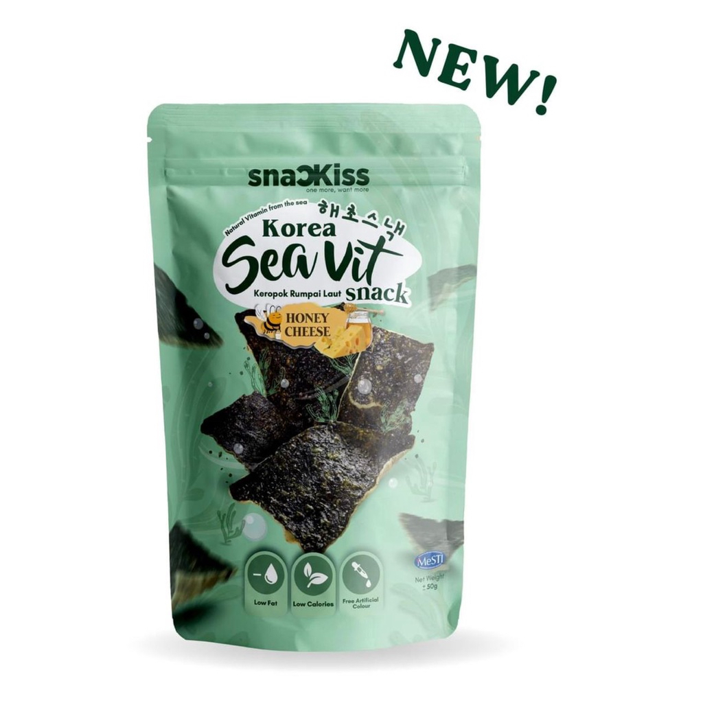 【𝗔𝗦𝗛】🔥New SNACKISS 400g| 350g 【Zip Lock Pack 】BISKUT VEGAN SEAWEED ...