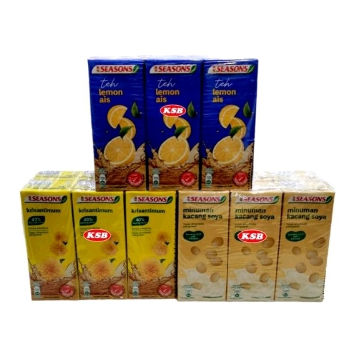 【250ml X 6 pkt】Seasons Soya/Bunga/Teh Lemon Ais | Shopee Malaysia