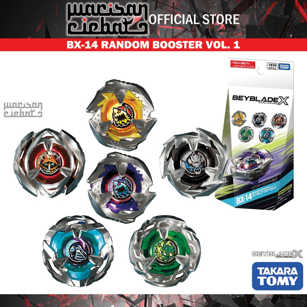 Takara Tomy Beyblade X BX-14 Random Booster Vol. 1 (Full Set 6/6) | Shopee Malaysia
