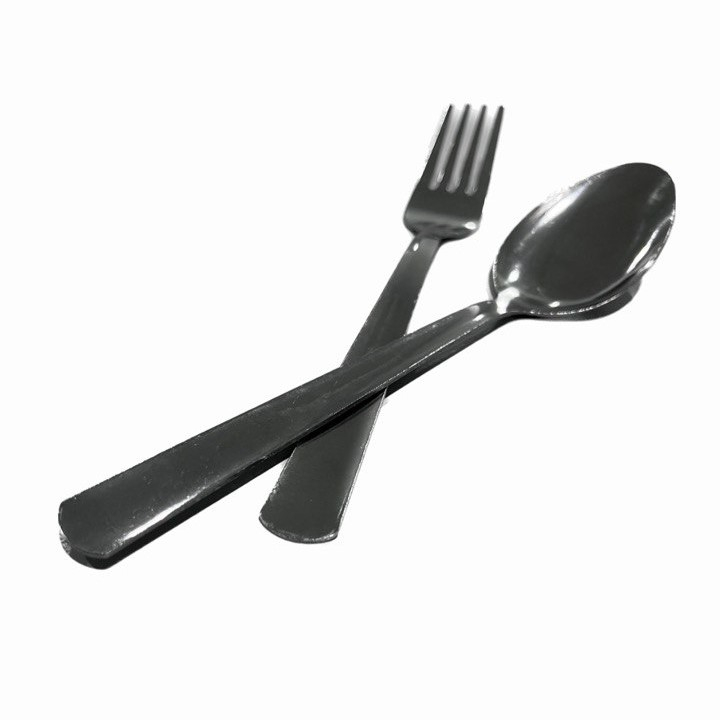 12 pcs High Quality Extra Thick Spoon and Fork Sudu Garpu Garfu Besi ...