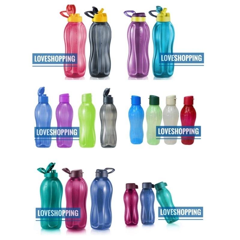 Tupperware Eco Bottle 500ml/750ml/1.0L/1.5L/2L with/without handle ...