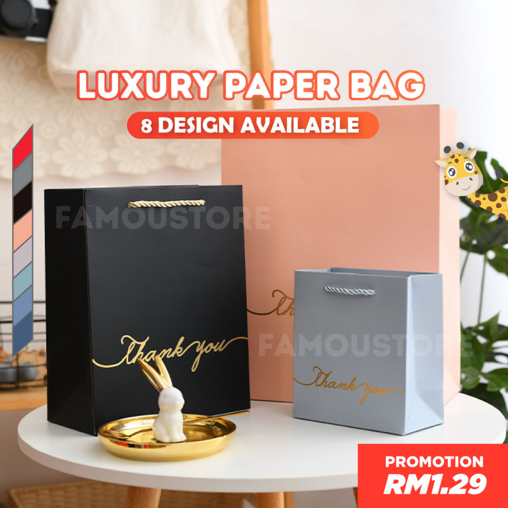 Thank You Paper Bag Murah Doorgift Bag Wedding Shopping Bag Gift Bag ...