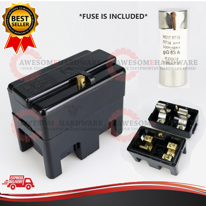 LUCY 63A/60A MAIN CUT OUT UNIT WITH FUSE | Shopee Malaysia
