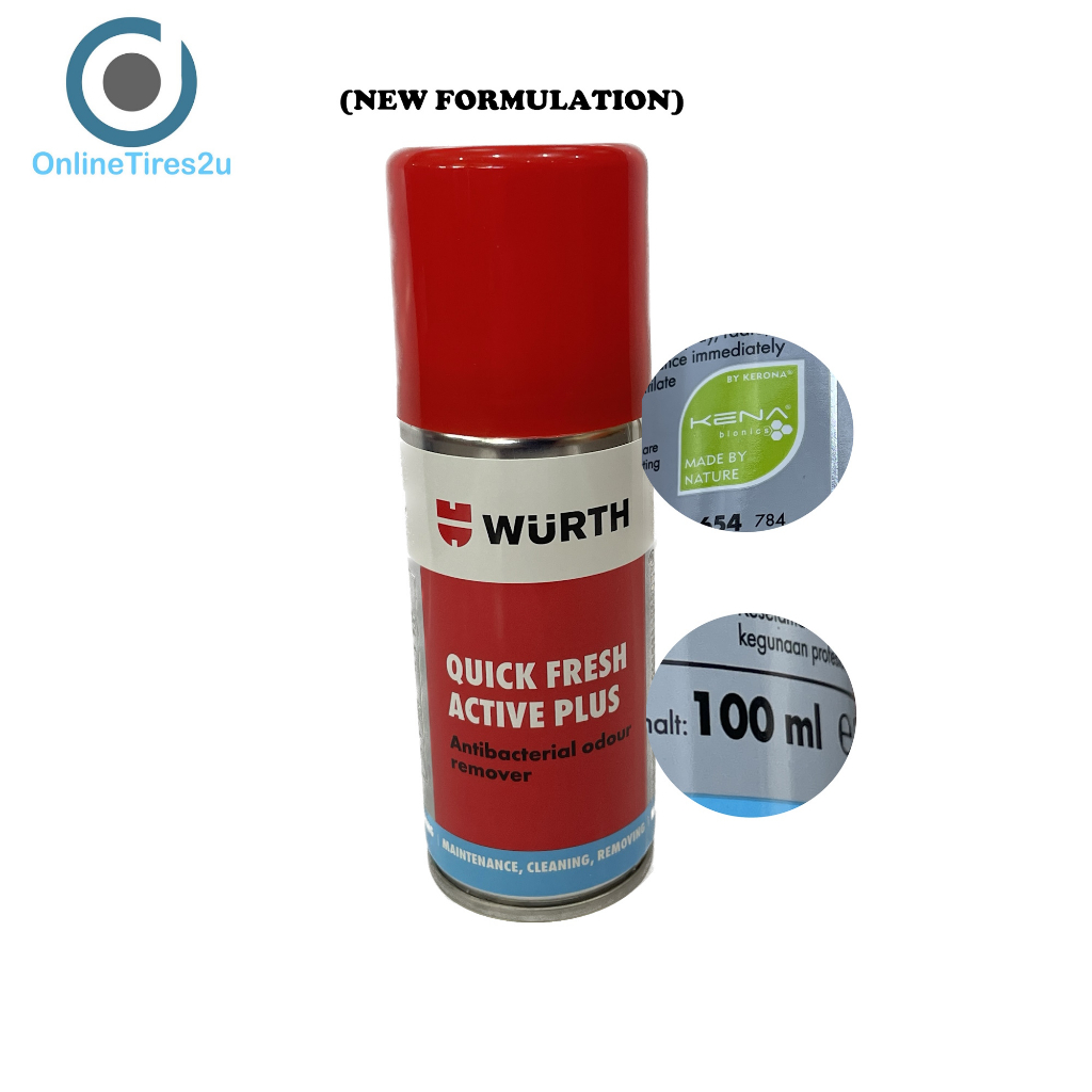 WURTH DEODORISER QUICK FRESH ATIVE PLUS 100ml (New Formulation ...