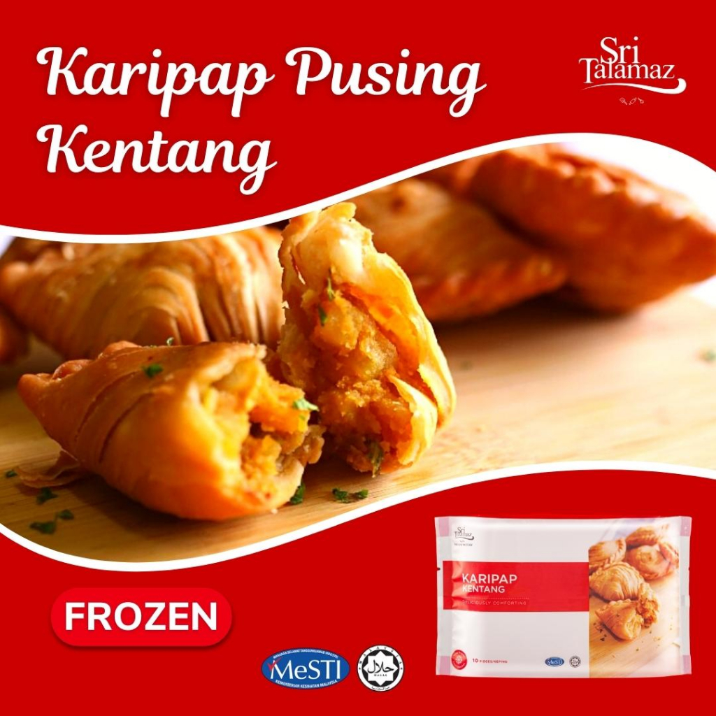 Kuih Frozen Karipap Pusing Kentang | 10pcs | Halal | Min 5 packs MIX ...