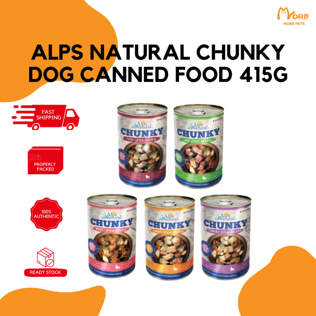 Alps Natural Chunky Dog Canned Food 415g | Shopee Malaysia
