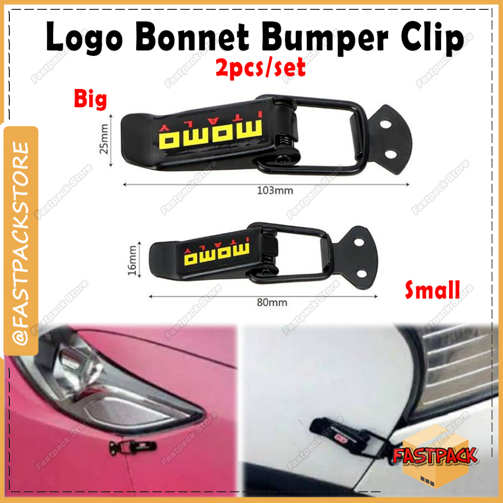 Universal Car Logo Bonnet Bumper Clip Hood Lock Kilp Bonet Fender Car ...